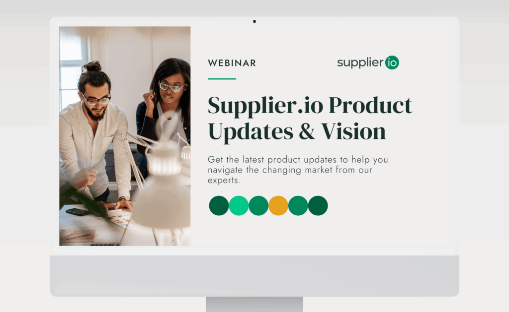 Supplier.io Product Updates & Vision Webinar - Supplier.io