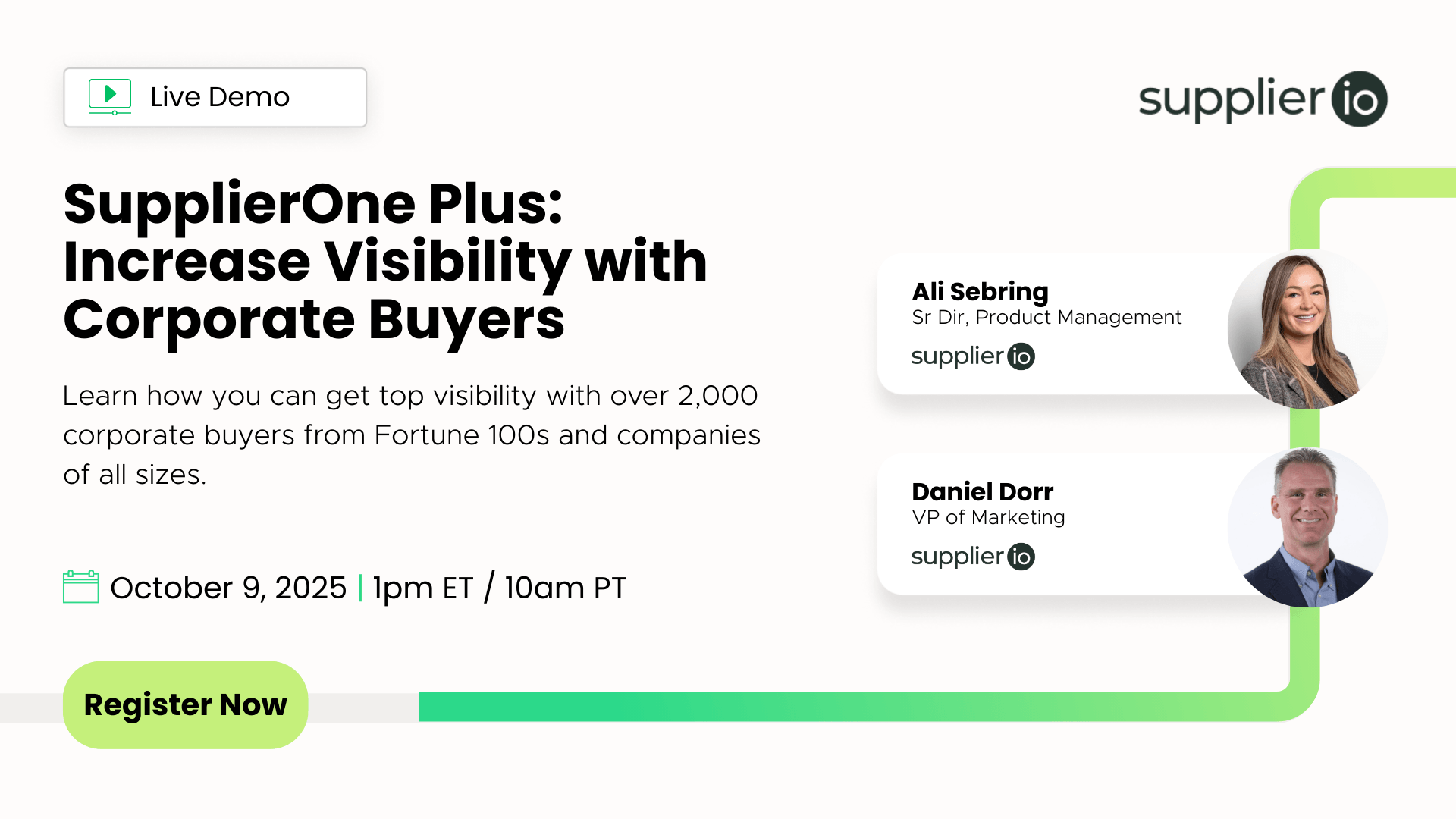 SupplierOne PLUS: Increase Visibility with Corporate Buyers Webinar
