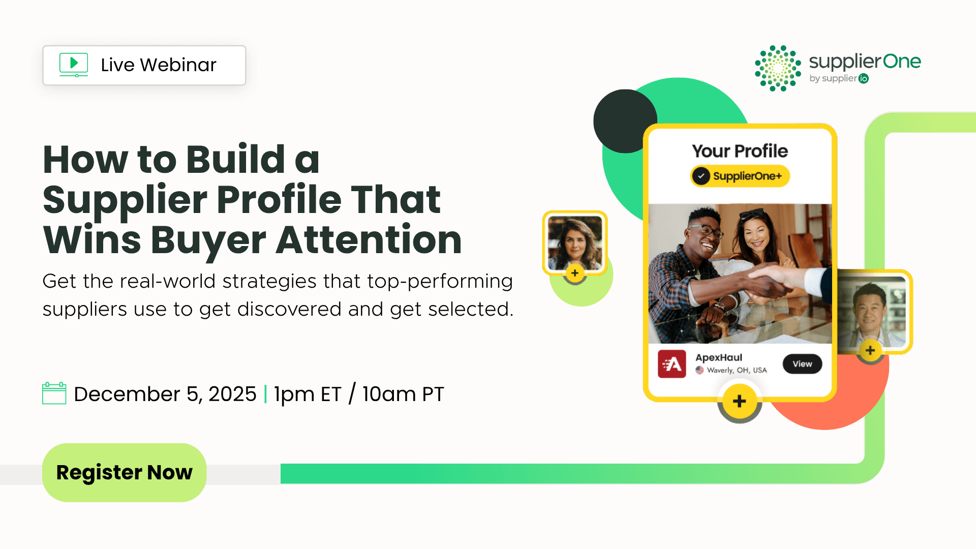 How to Build a Supplier Profile That Wins Buyer Attention Webinar